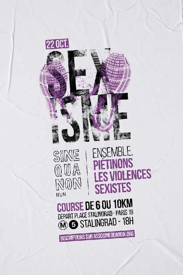 Diffuz - Sine Qua Non Run: piétiner pour les violences sexistes